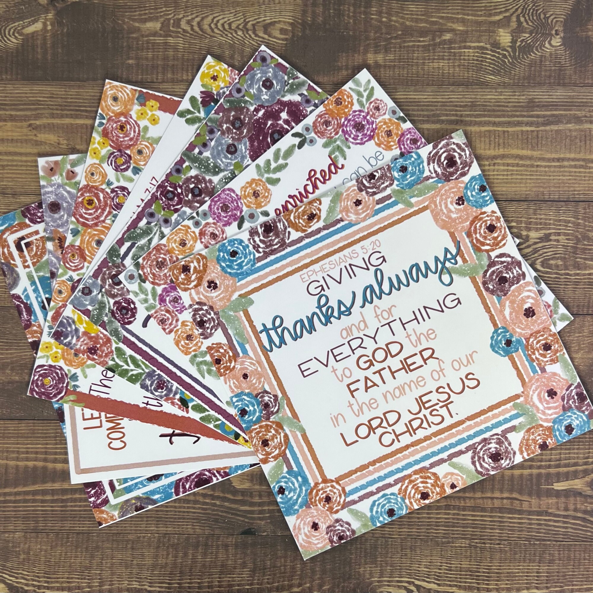 Thanks and Praise Scripture Cards, Holiday Gift, Christian Gift, Bible ...