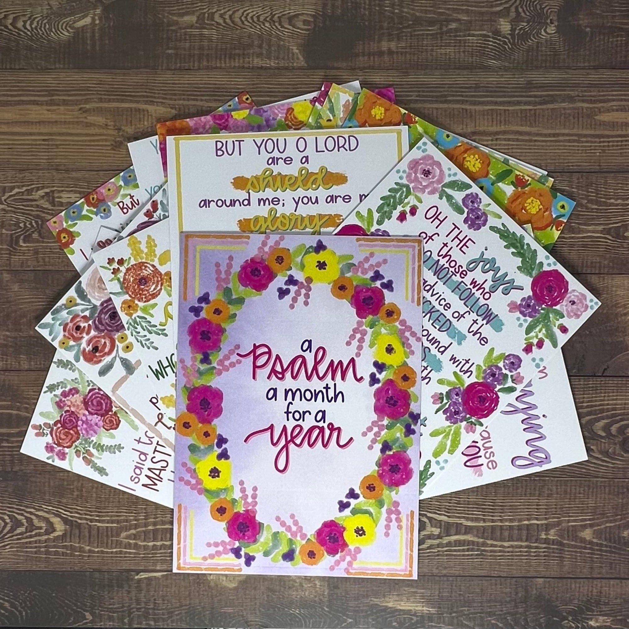 Psalm Scripture Cards, Scripture Cards With Stand, Christian Gift, Gift ...