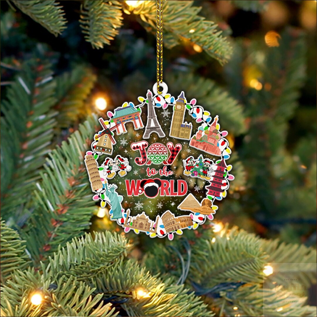 Joy to the World Ornament Epcot Christmas Ornament Epcot - Etsy