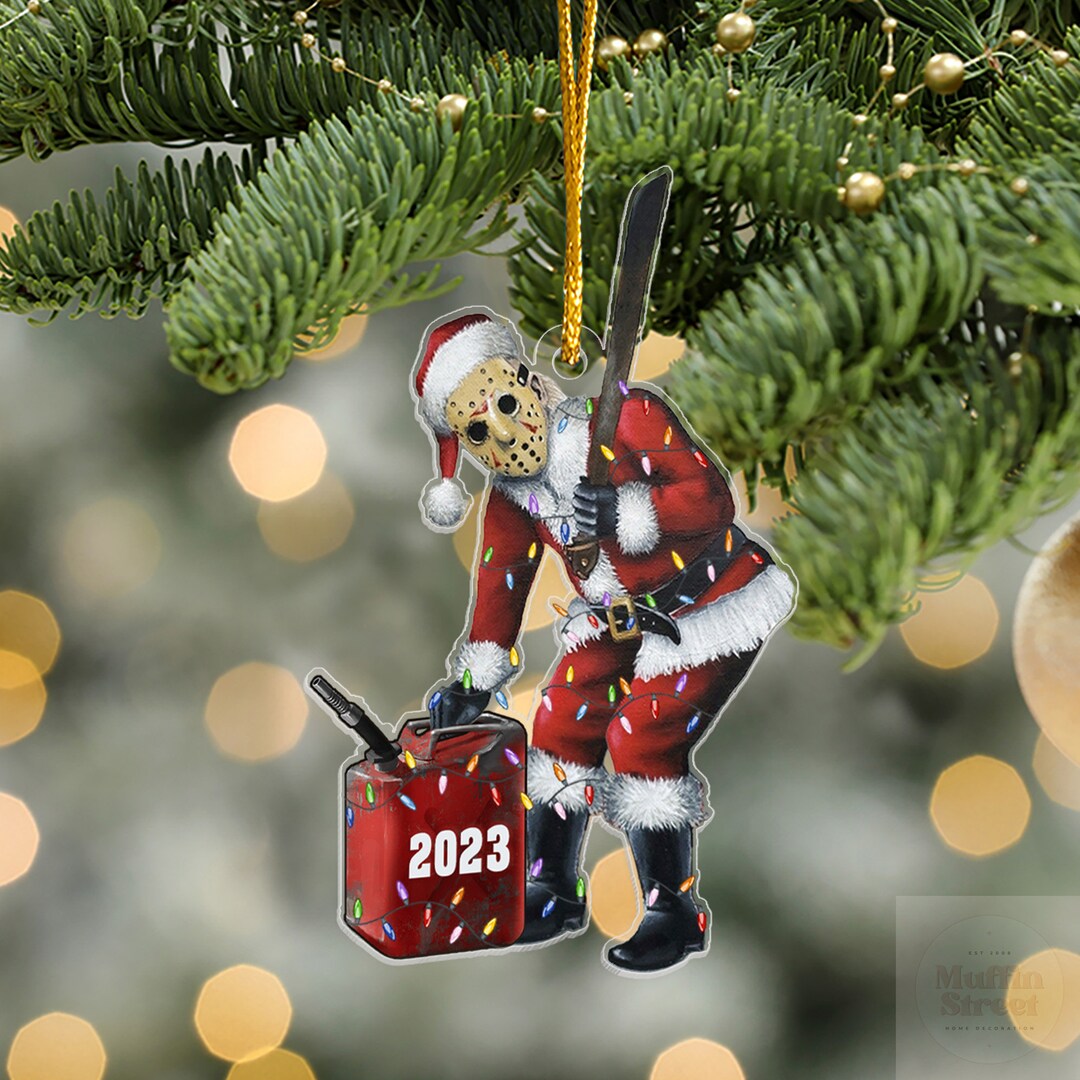 Jason Voorhees With Gas Can 2D Plastic Ornament Jason Voorhees Friday ...