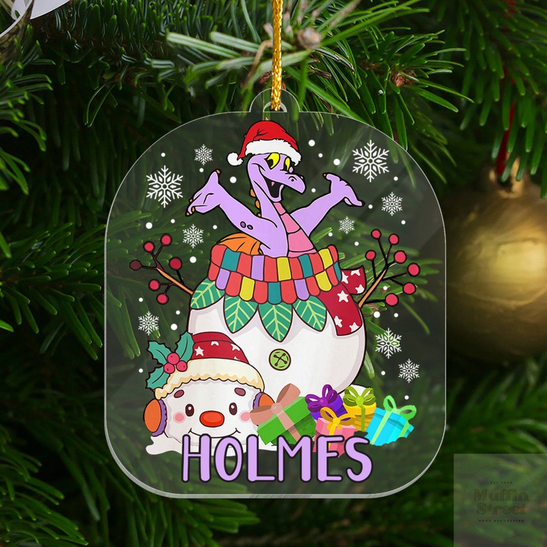 Personalized Disney Figment Christmas Mica Ornament, Disney Christmas ...