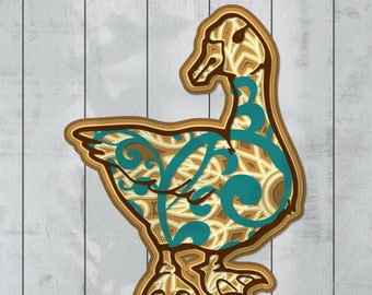 Goose Layered Svg - Etsy