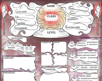 Dnd 5e Artificer Character Sheet - Etsy UK