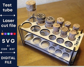Test Tube Display Svg - Etsy
