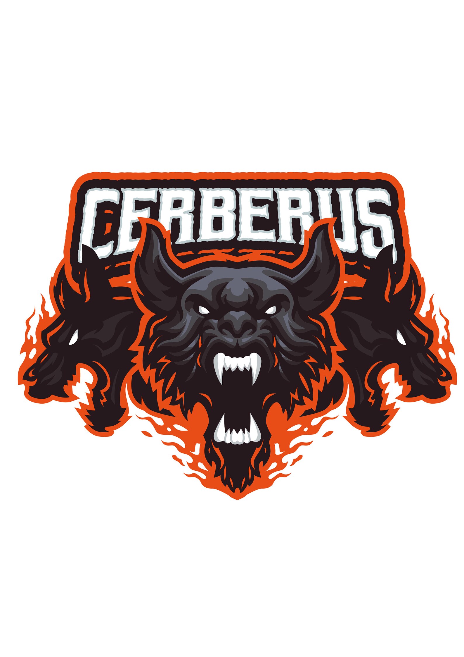 Cerberus SVG Mythical Creature SVG Three Headed Dog SVG | Etsy