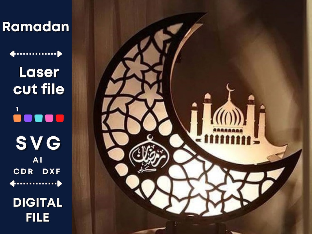 Ramadan Laser Cut Ramadan Svg Ramadan Dxf Ramadan Vector - Etsy UK