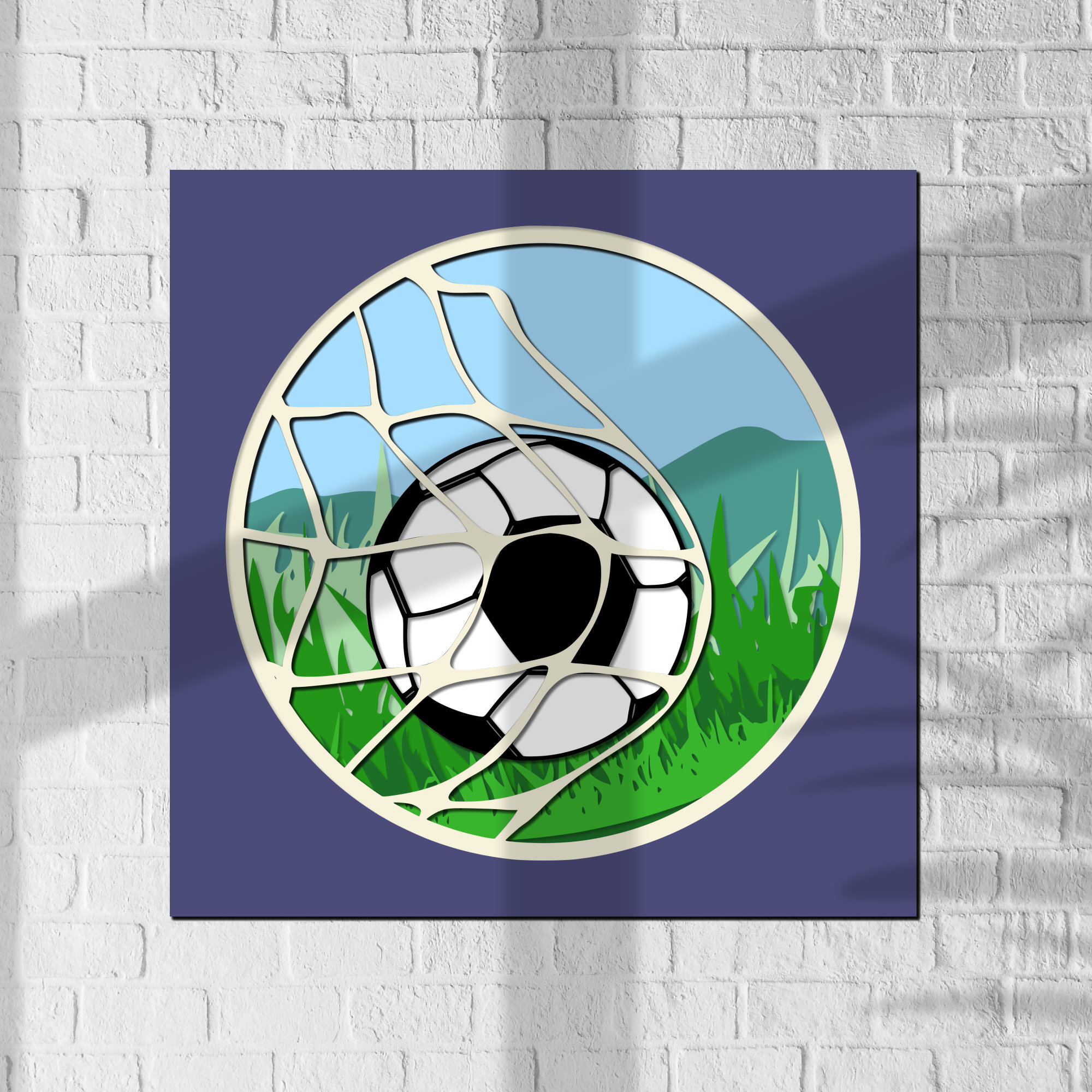 Soccer Shadow Box Svg Soccer 3d Svg Soccer Decor Soccer 3D - Etsy Australia