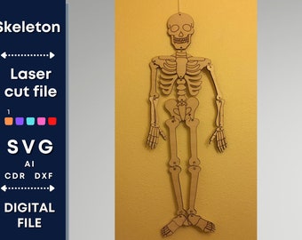 Skeleton Dxf Svg - Etsy