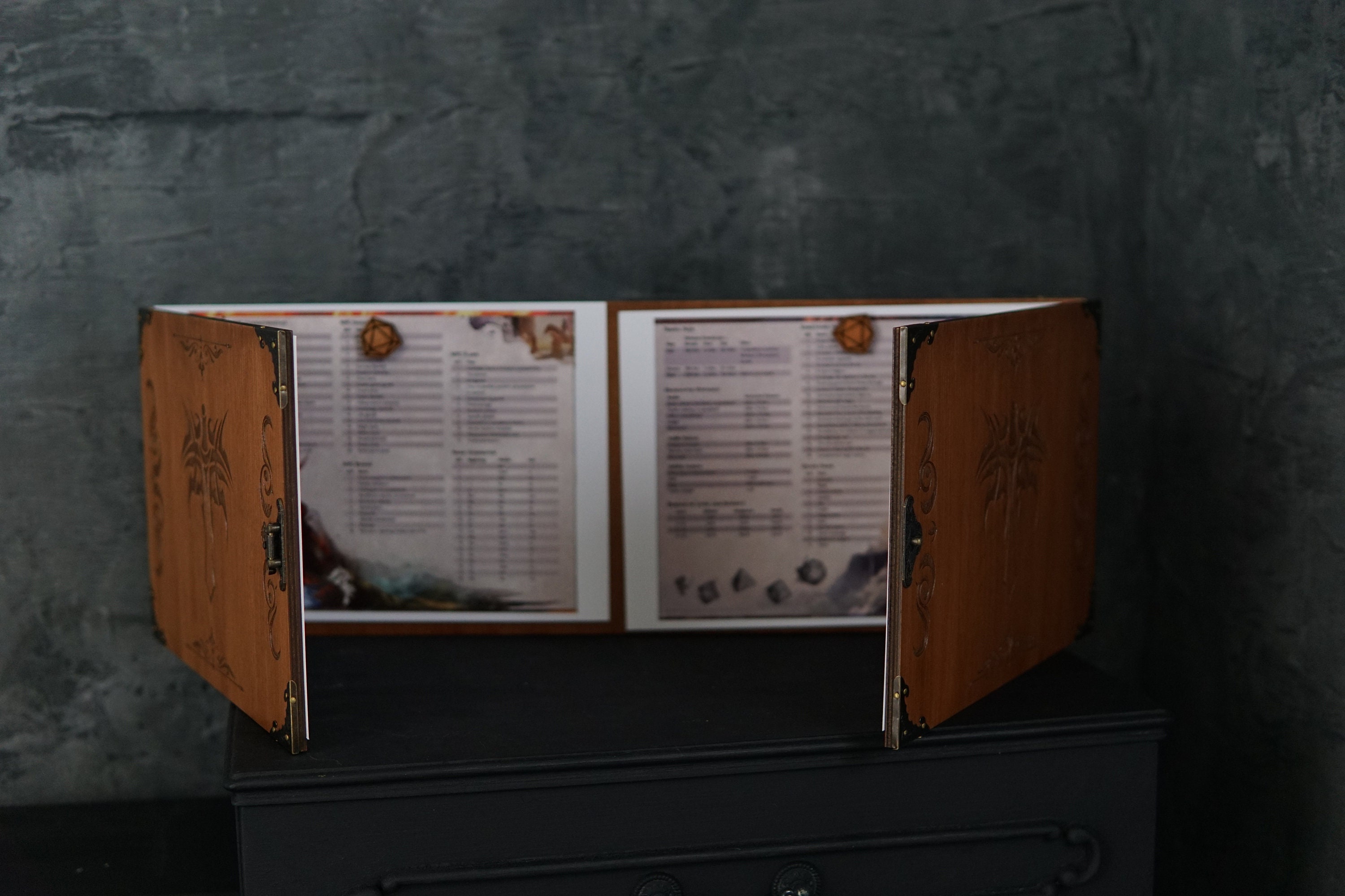 Custom Gm Screen Wooden Dm Screen Custom Dm Screen Dm - Etsy