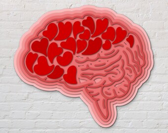 3d Paper Brain - Etsy