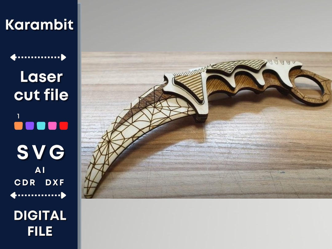 Karambit Laser Cut Karambit Vector Karambit Dxf Karambit - Etsy