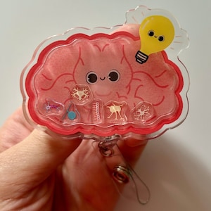 Brain Shaker Interactive Retractable Badge Reels, Neuro, RN, Nurse ...