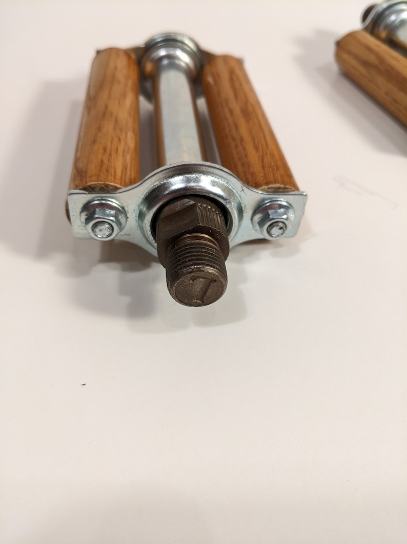 Wooden Bicycle Block Pedals Oak and Shellac - Etsy