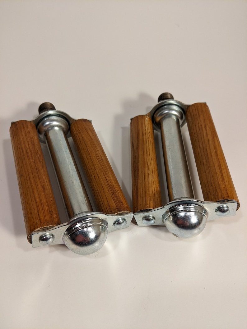 Wooden Bicycle Block Pedals Oak and Shellac - Etsy