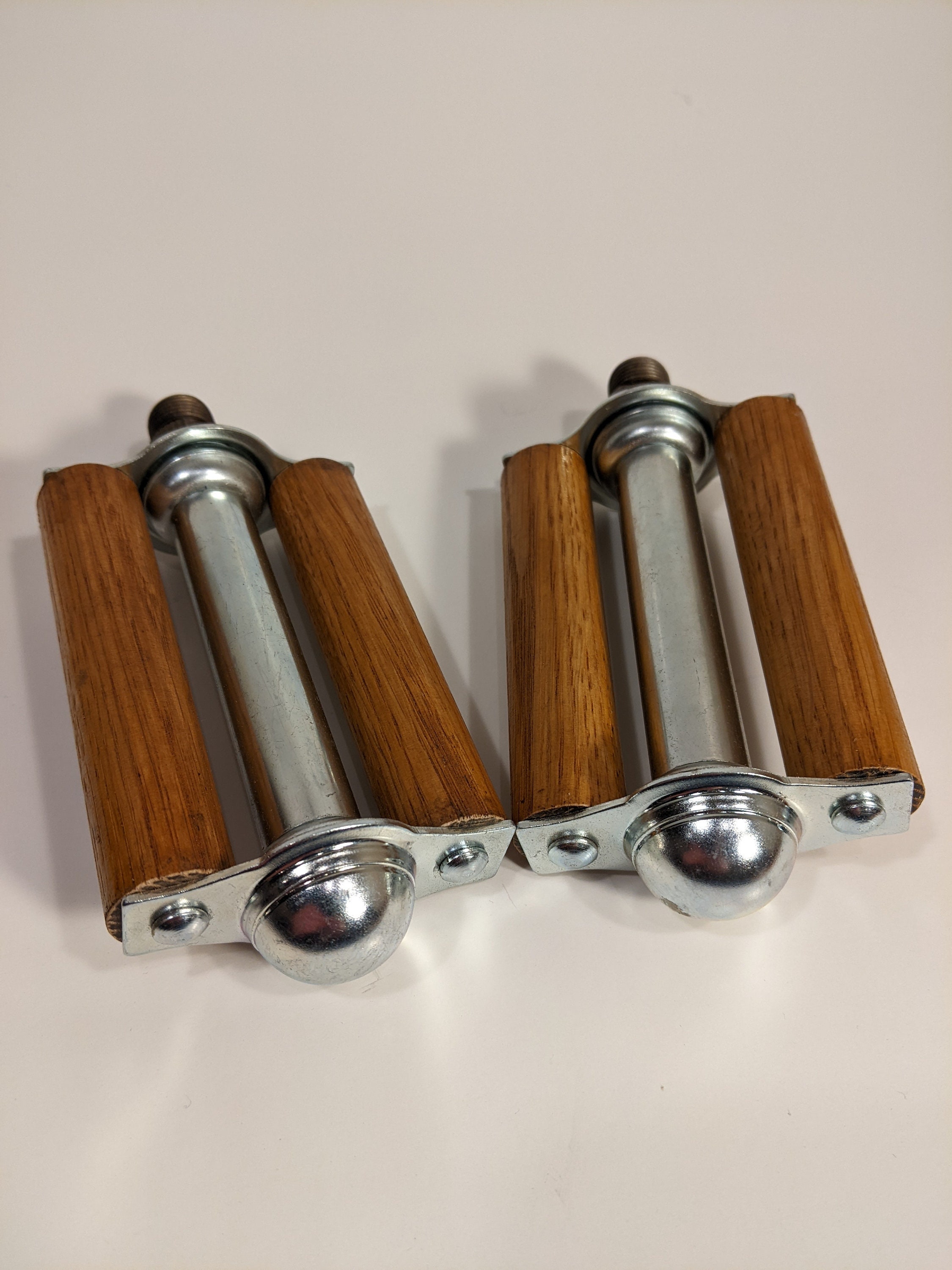 Wooden Bicycle Block Pedals Oak and Shellac - Etsy