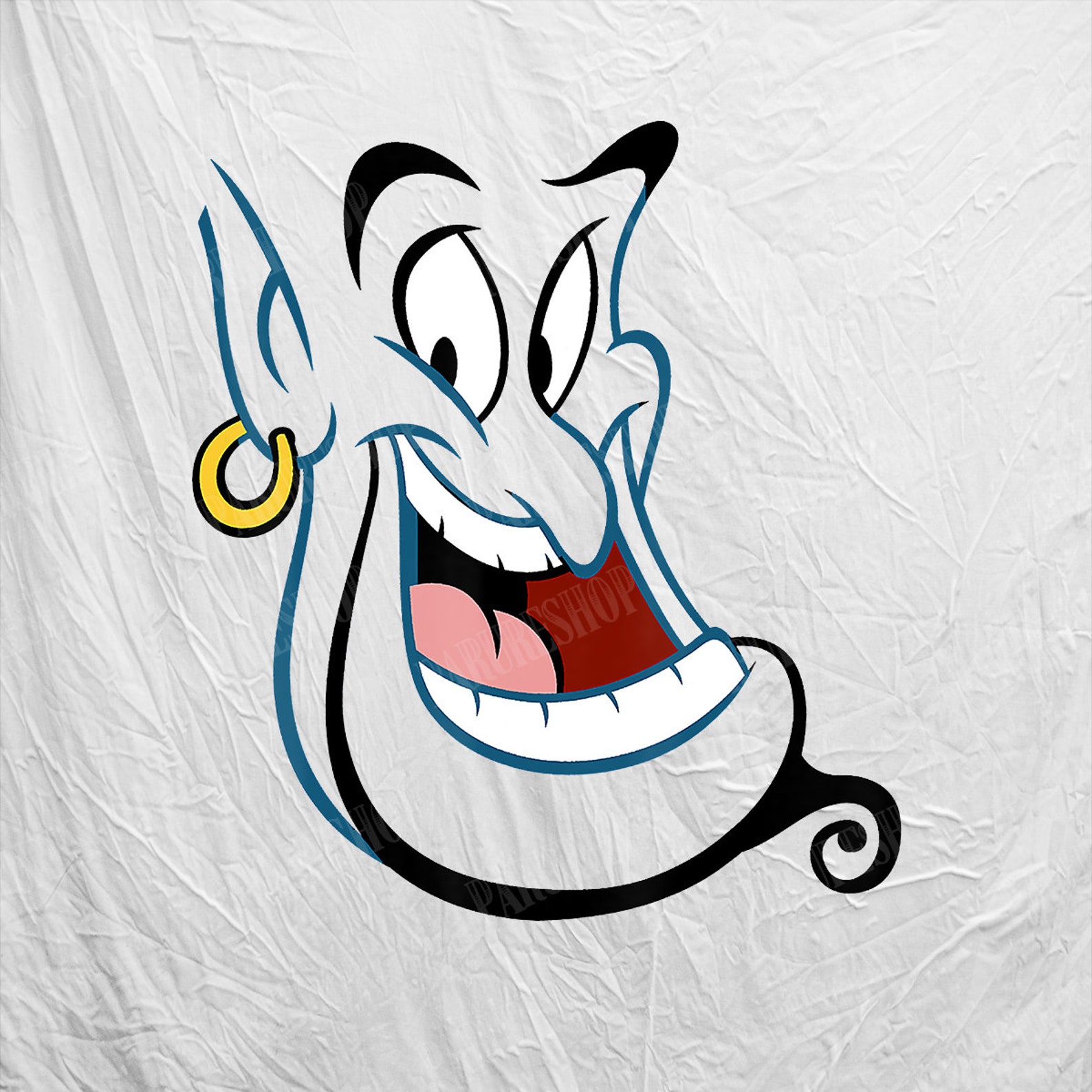 Disney Aladdin Genie Face PNG Digital File Download | Etsy