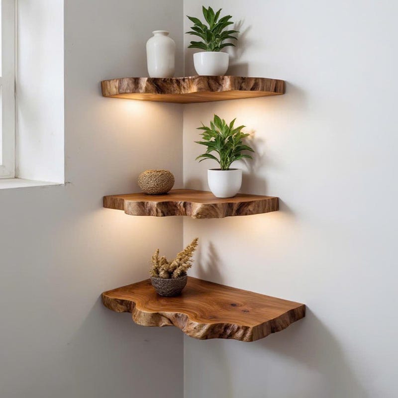 Small Corner Shelf - Etsy