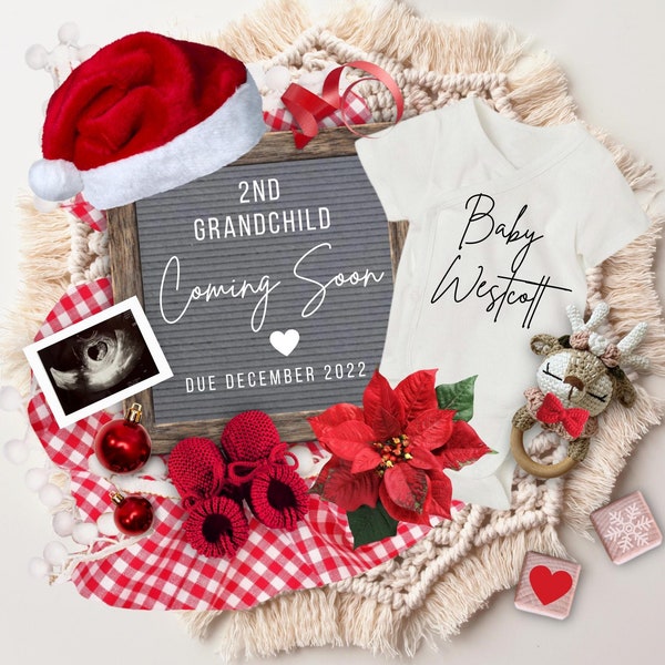 Second Grandchild Announcement - Etsy