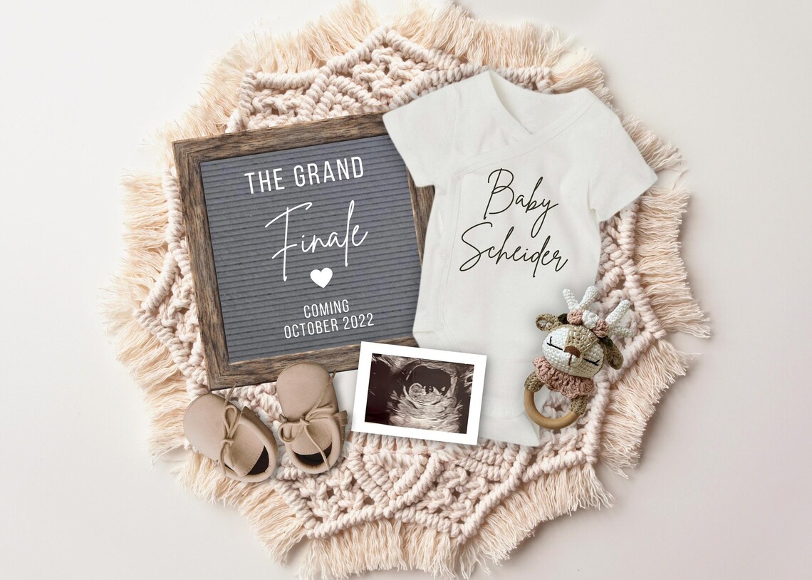 Last Baby Pregnancy Announcement Digital Editable the Grand - Etsy