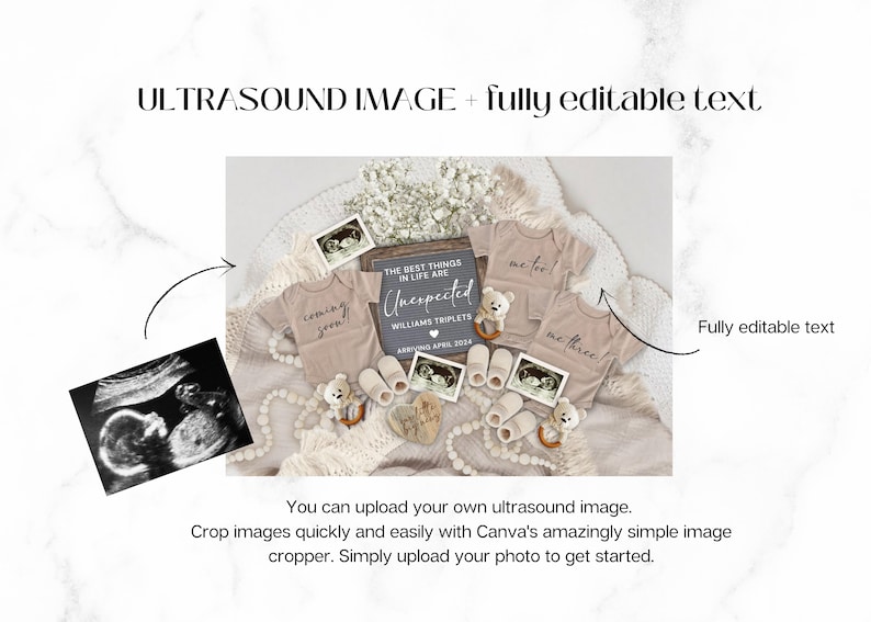 Triplets Pregnancy Announcement, Pregnancy Reveal, Gender Neutral Twins ...
