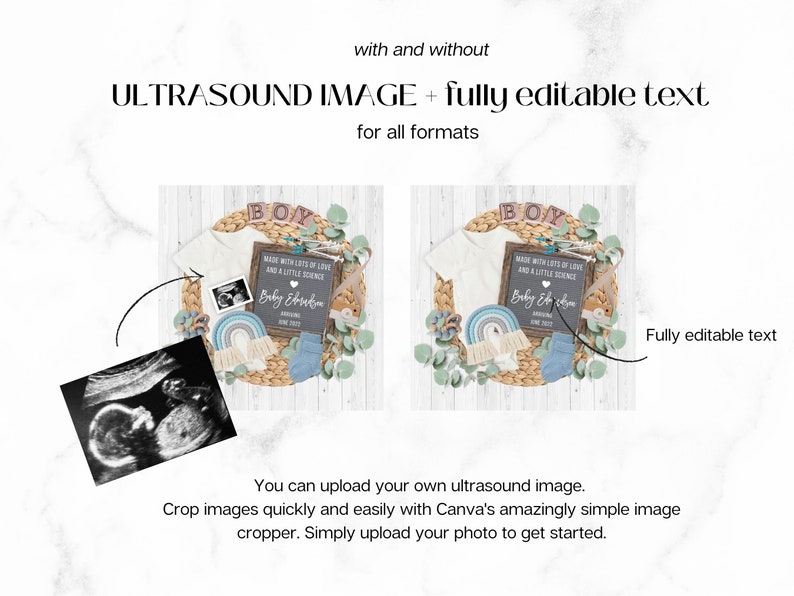 IVF Boy Pregnancy Announcement for Social Media Digital - Etsy