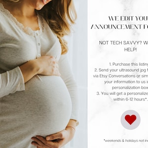 Pregnancy Announcement SPANISH, Baby Reveal Social Media, Anuncio De ...