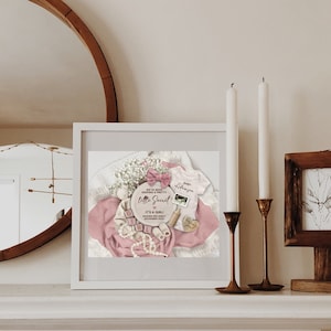 Girl Pregnancy Announcement Digital, It's a Girl Gender Reveal Baby ...