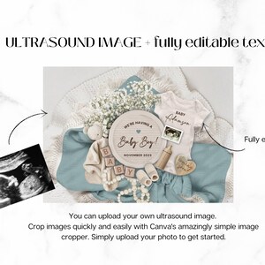 Boy Pregnancy Announcement Digital, It's a Boy Gender Reveal Baby ...