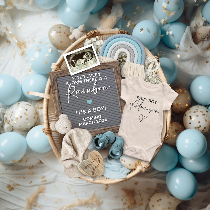 Baby Boy Announcement - Etsy