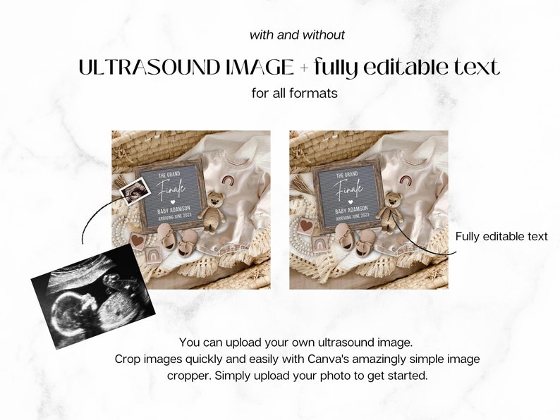 Last Baby Pregnancy Announcement Digital, Editable the Grand Finale ...