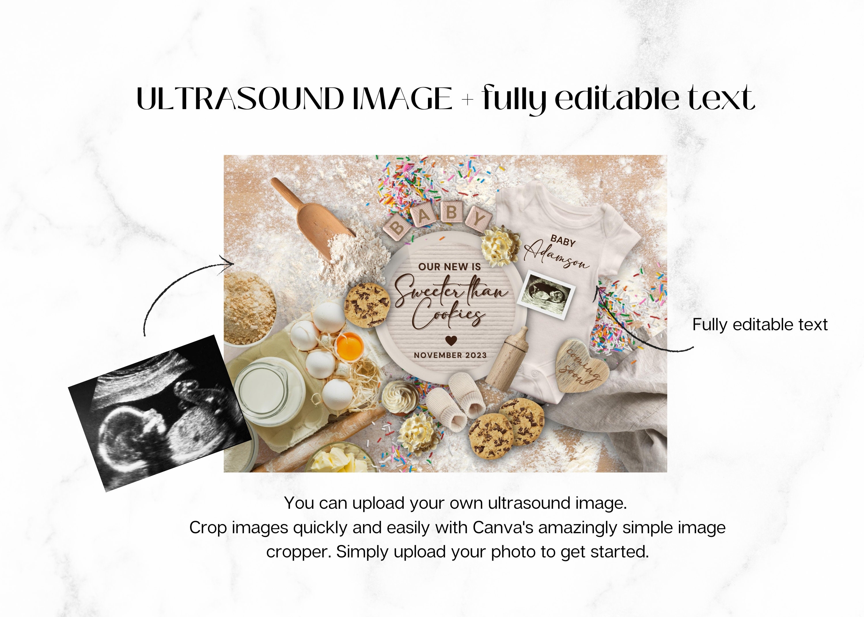 Baking Baby Announcement Digital, Bun in the Oven Digital Pregnancy ...