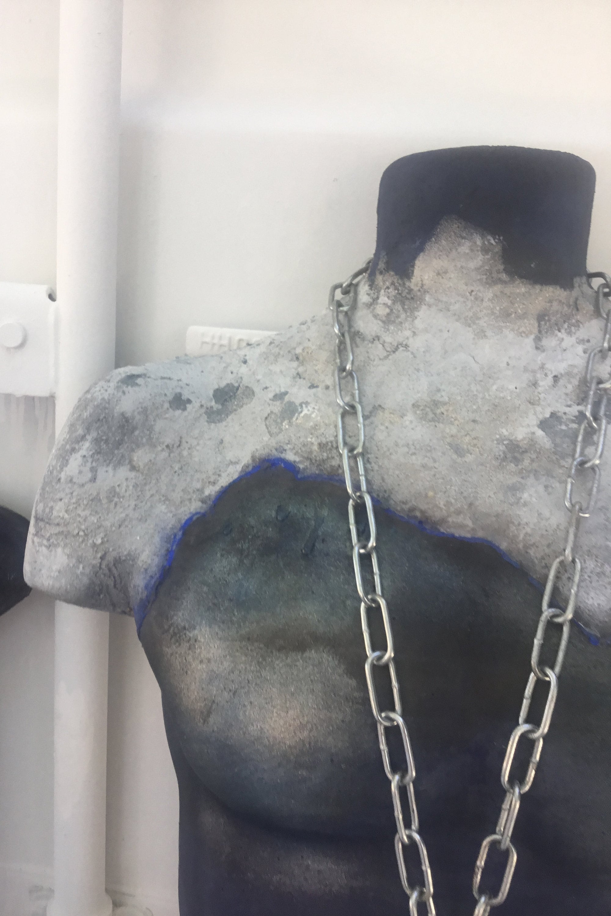 Torso Concrete Male and Female Statue Artwork Including Wood - Etsy