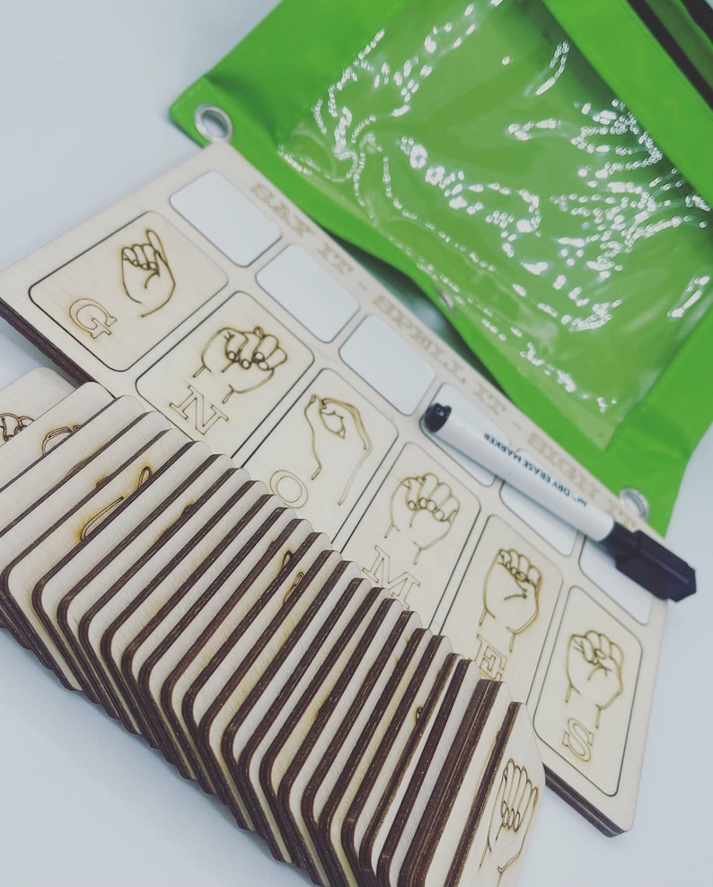 American Sign Language Learning/activity Board - Etsy