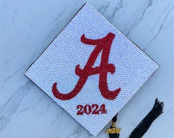 Custom Rhinestone Bedazzled Graduation Cap - Etsy