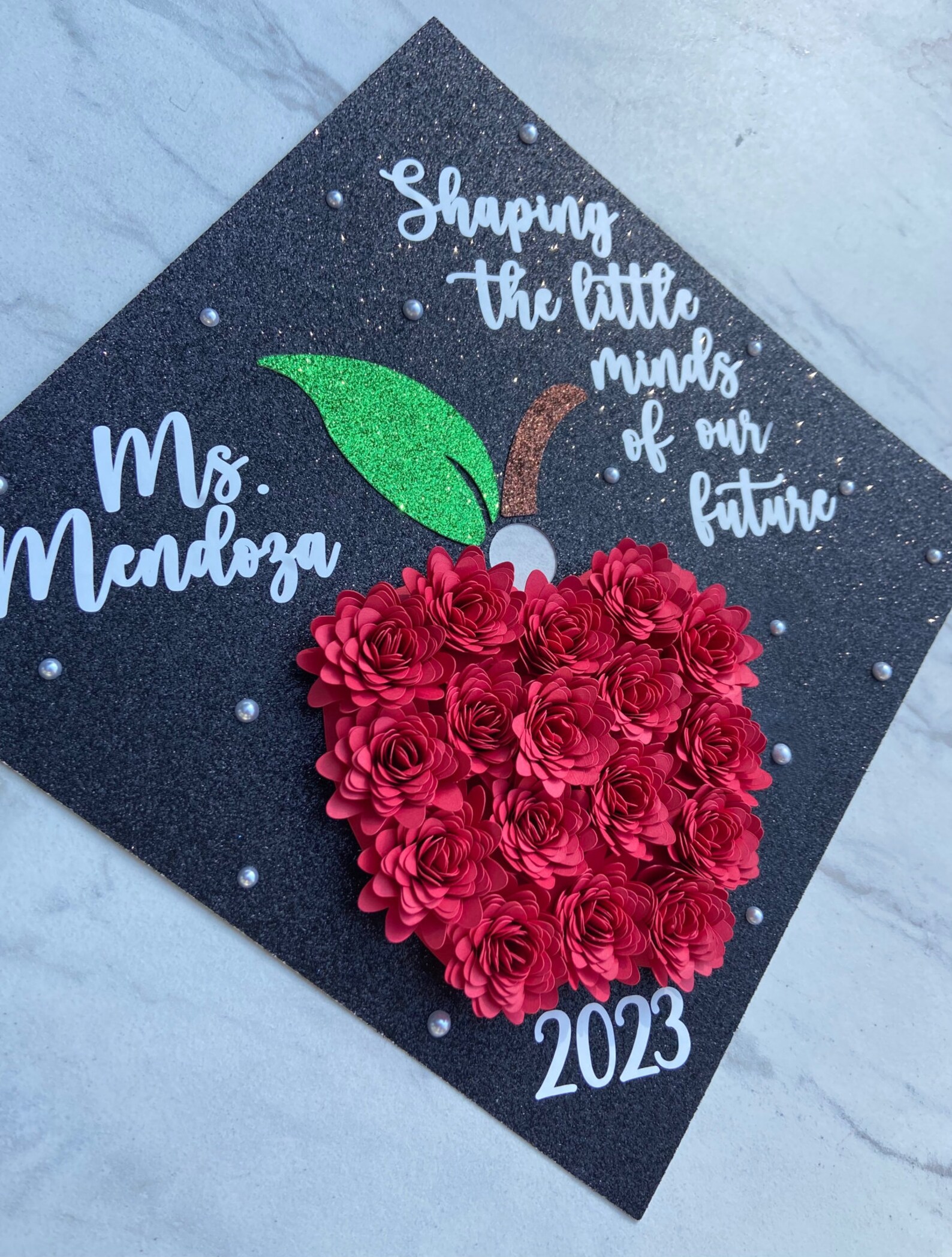 Teacher Graduation Cap Custom Teacher Grad Cap Topper Future - Etsy