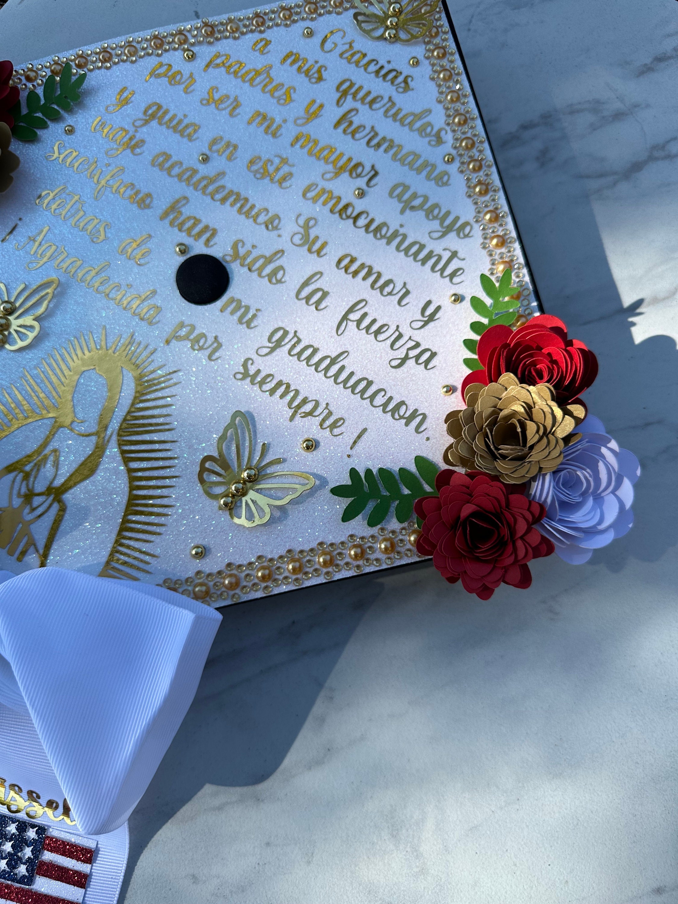 Virgin Mary Grad Cap, Virgencita Graduation Cap Topper, Custom Grad Cap ...