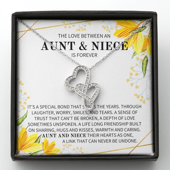 Etsy aunt and niece necklace store