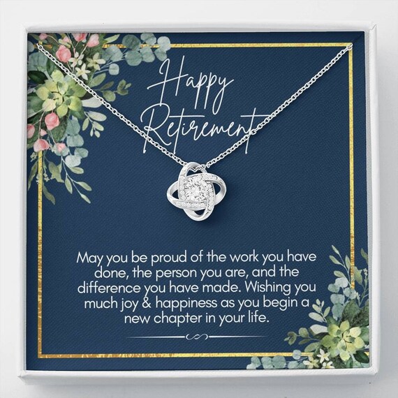 Retirement Gift Retirement Gift Necklace Retirement Gifts - Etsy