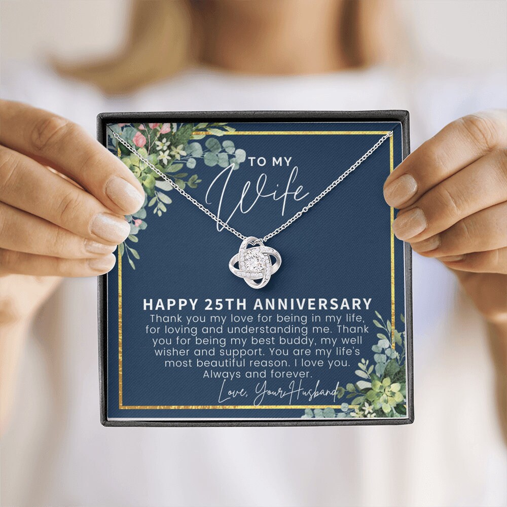 25th Wedding Anniversary Gift For Wife 25th Anniversary Etsy