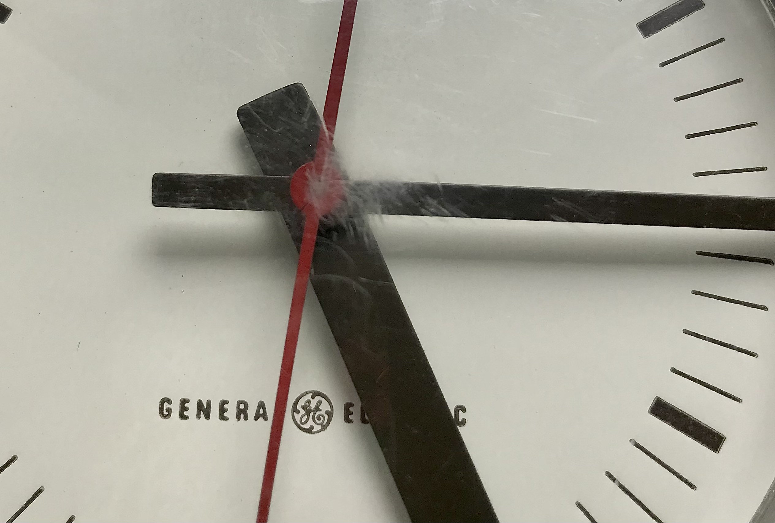 Vintage Wall Clock GE General Electric 1970s Retro Square - Etsy