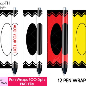 Crayon Pen Wraps,crayon Png,school Crayon Png,teacher and Kid Design ...
