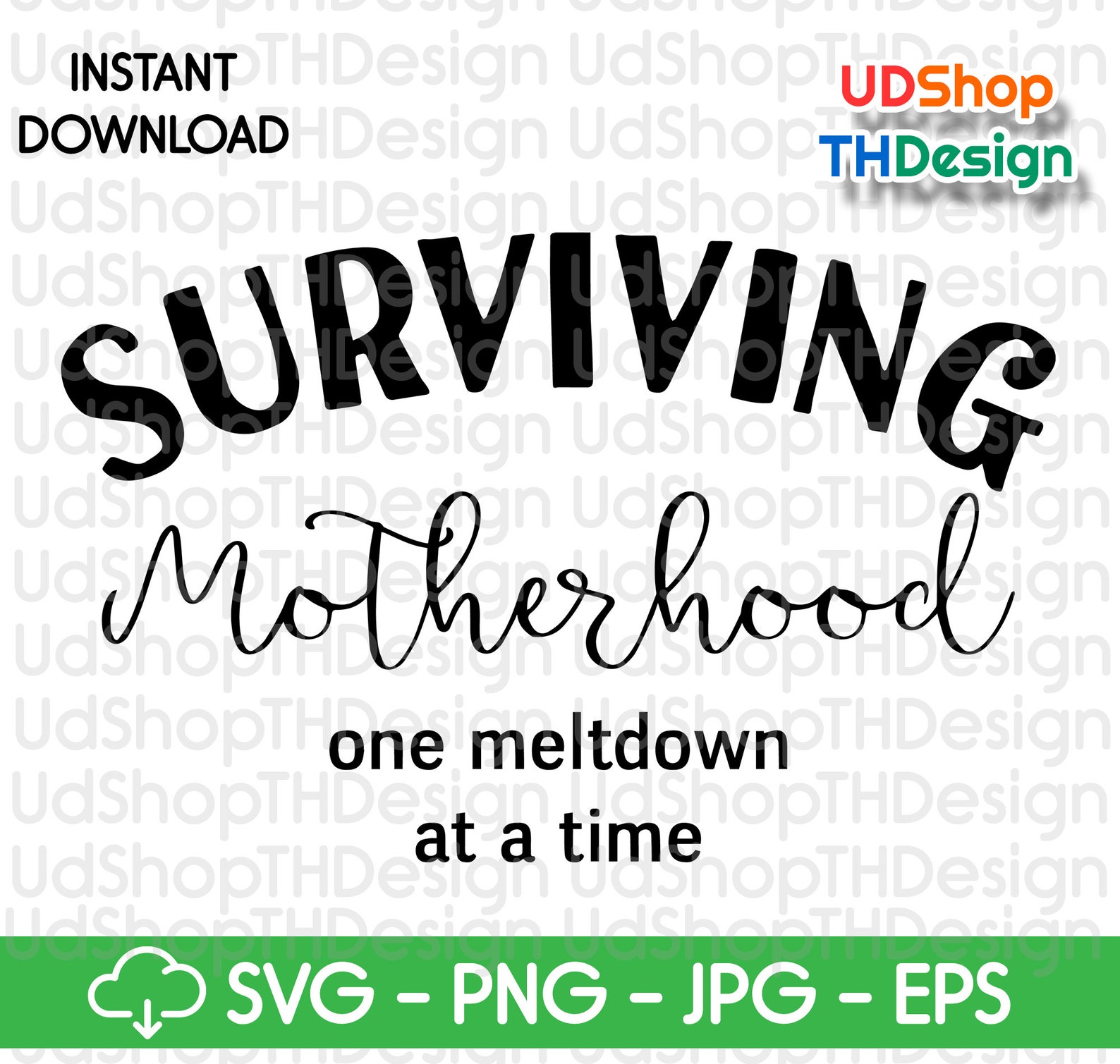 Surviving Motherhood Svgfunny Mom Svgmothers Daysvgmom Cut - Etsy