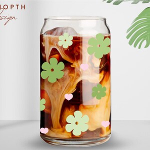 I Love You so Matcha Wrap for 16oz Libbey Can Glass, Tea Svg Sayings ...