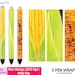 Corn Pen Wraps, Sweet Corn Pen Wrap, Vegetable Pen Wrap, Glitter Pen ...