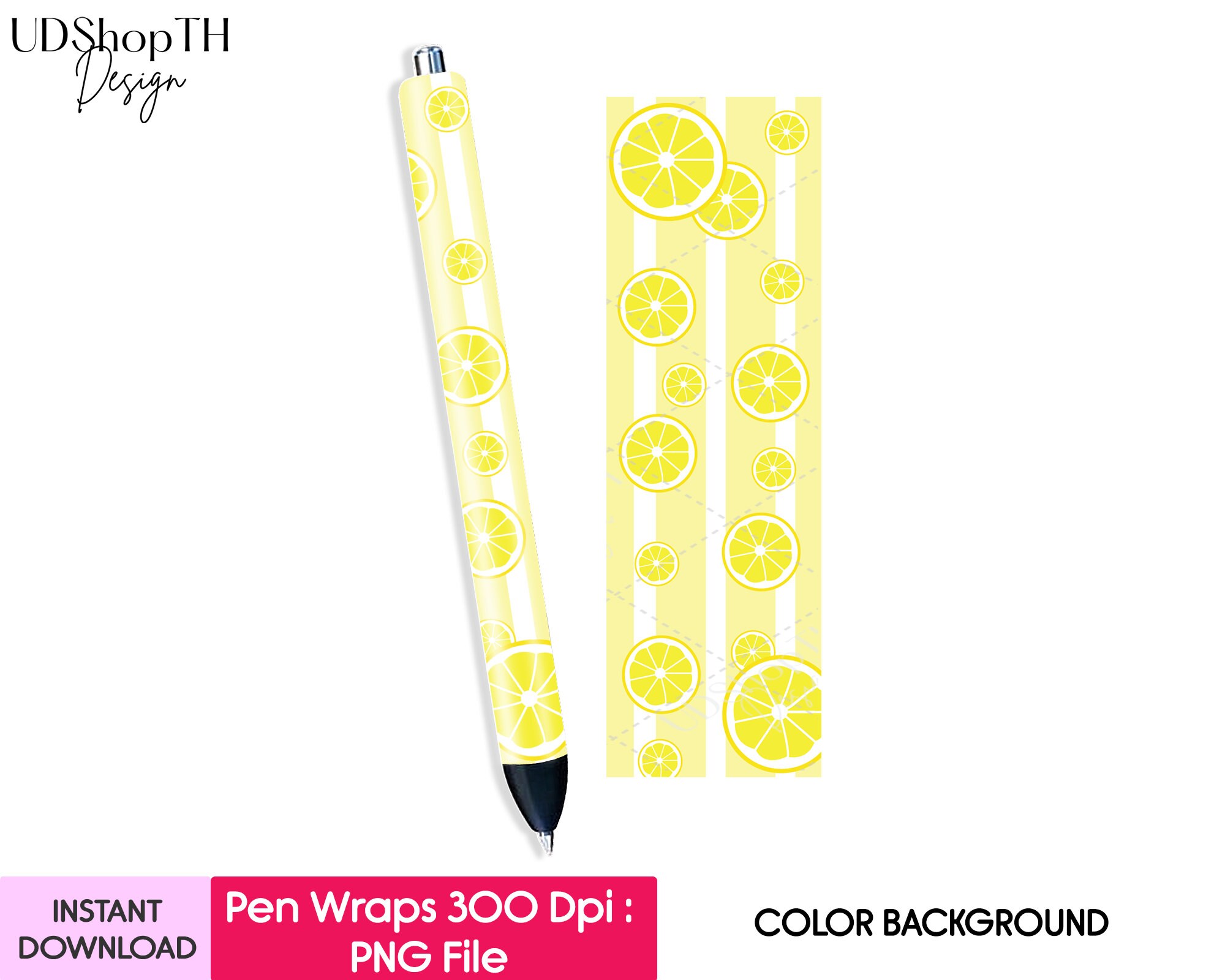 Lemon Pen Wraps, Fruit Pen Wraps PNG, Waterslide, Joy Glitter Pen ...