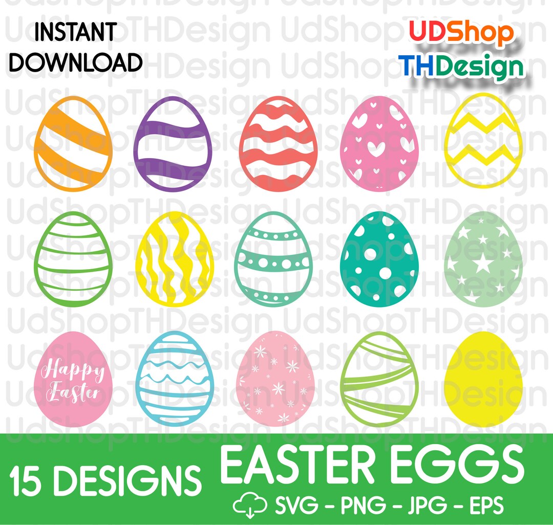 Easter Eggs Svg,easter Svg, Easter Egg Svg,colorful Easter Eggs Svg,egg ...
