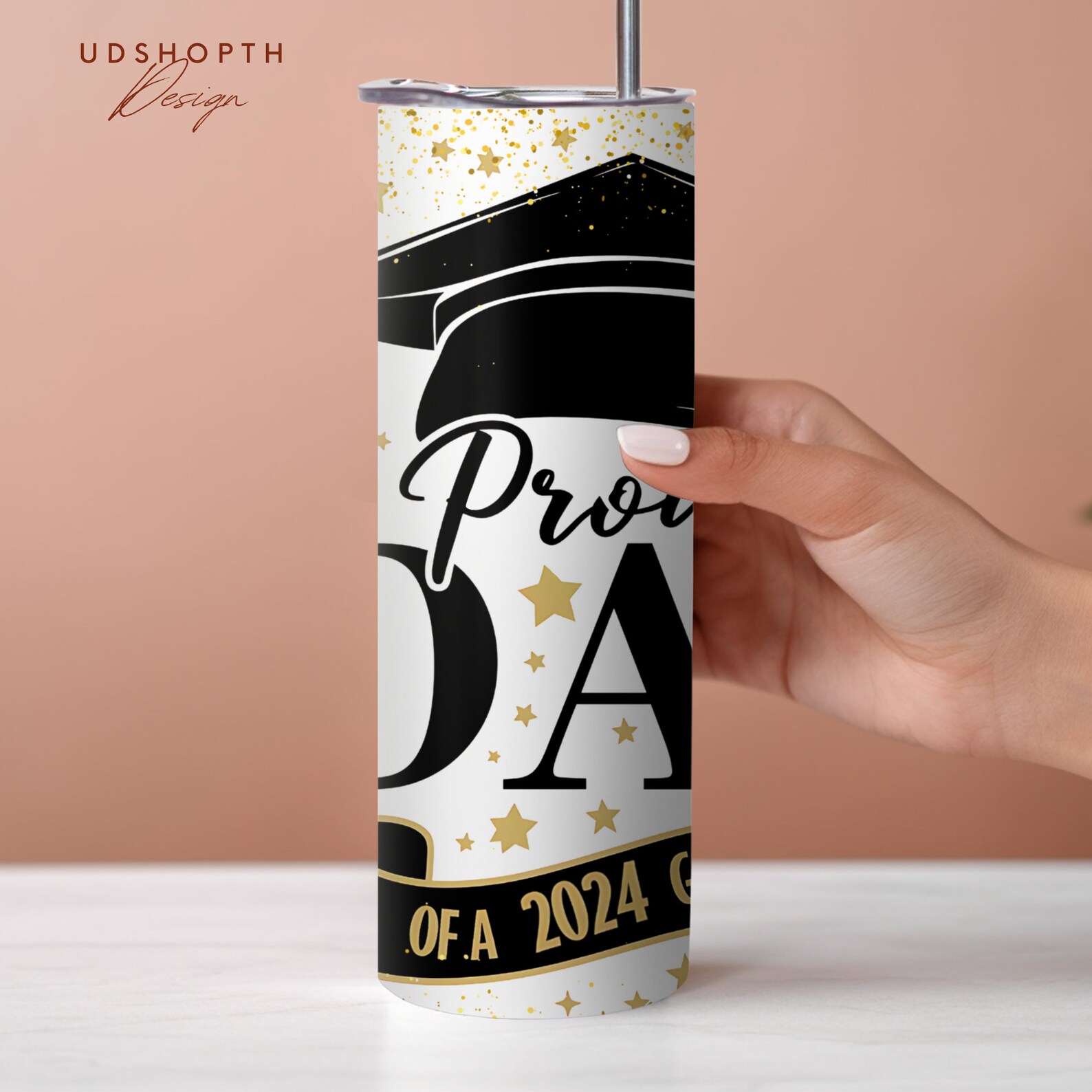 Proud Dad of a 2024 Graduate 20oz Skinny Tumbler Wrap Png, Senior 2024 ...
