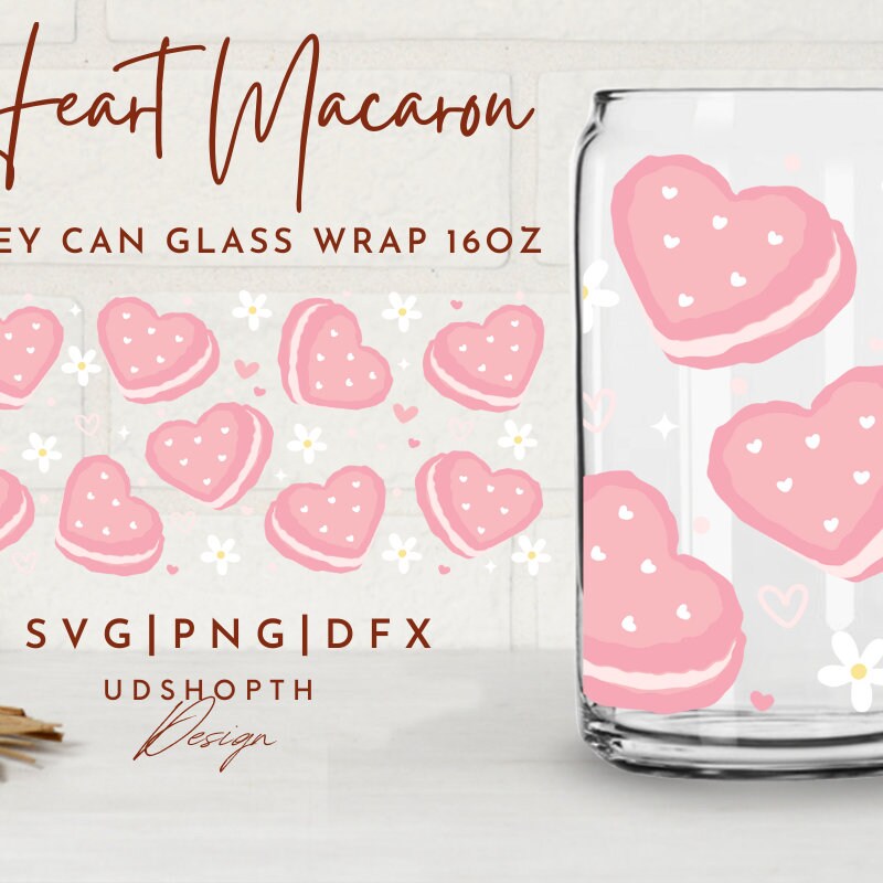 Heart Macaron - Etsy