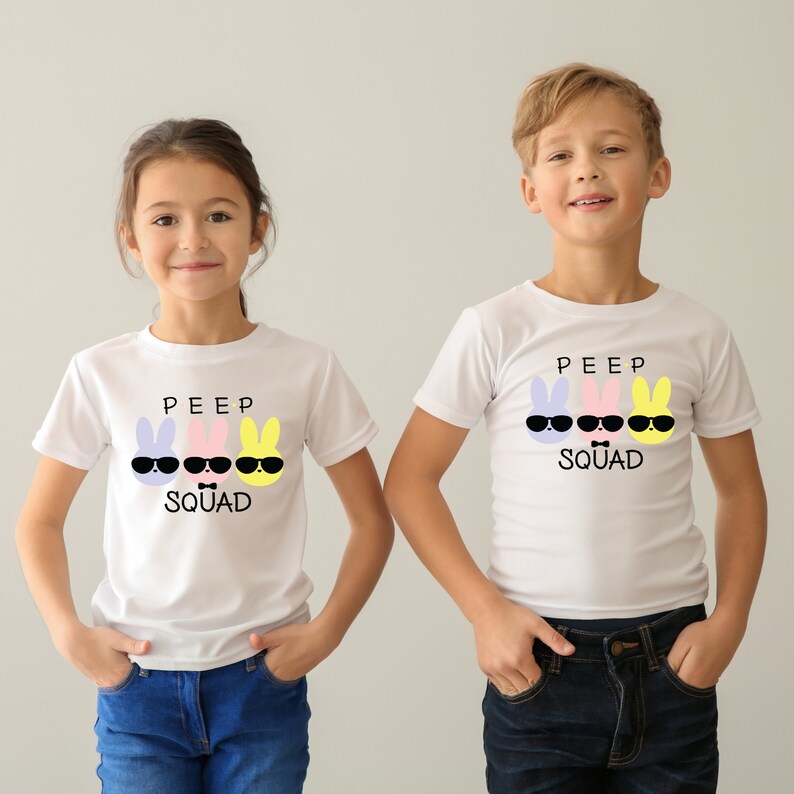 Peep Squad Sunglass Bunny Svgpeepseaster Svgeaster - Etsy