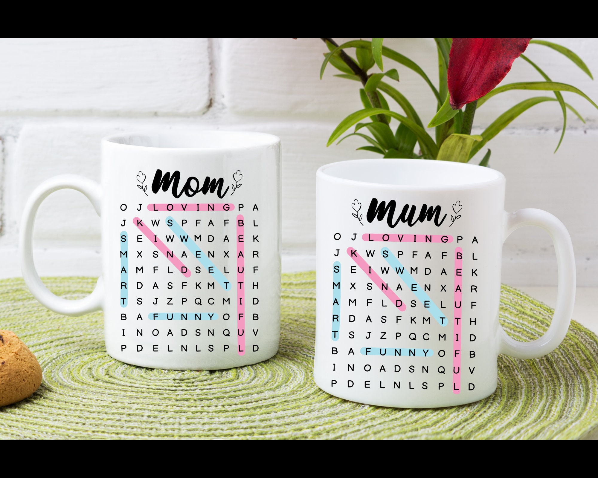 Mom/mum Word Search Sign Svg,mother's Day Word Search Sign Svg,mother's ...